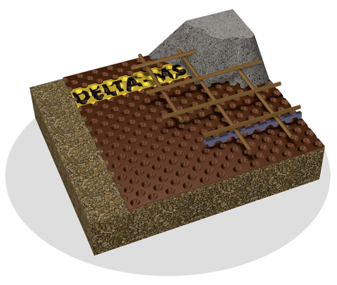 DELTA-MS Underslab 5.0' ft x 65.6' ft (328 SF/ROLL) — Pro-Line Basement ...