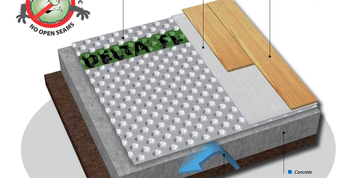 DELTA FL Sub-Floor Dimpled Membrane — Pro-Line Basement Products LLC